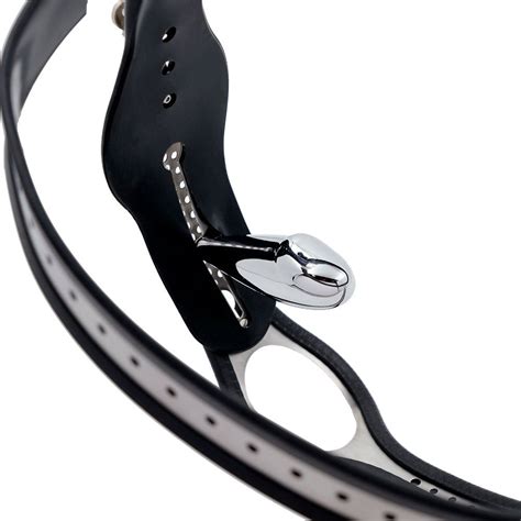 Female Chastity Belt Leather Red 10 Chastity Cage