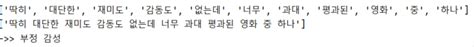 Python 소셜 데이터의 감성 예측