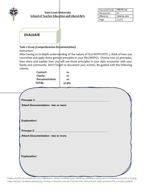 Module 1 Evaluate Task 1 Comprehensive Documentation Pdf