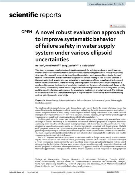 Pdf A Novel Robust Evaluation Approach To Improve Systematic Behavior