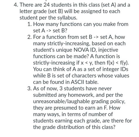 Solved Set A Set B For A Function From Set B Set A Chegg