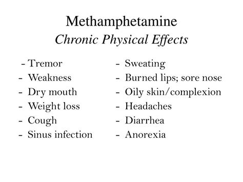 Ppt Methamphetamine Effects And Treatment Options Powerpoint