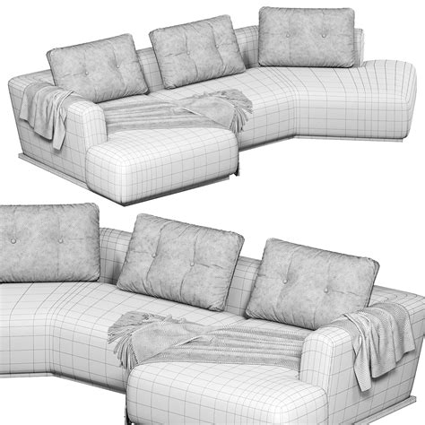 Sengu Bold Sofa By Cassina 2 3d Model By Neeo