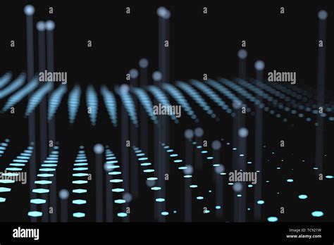 Three Dimensional Rendering Abstract Dots Variable Gradient Background