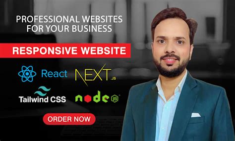 Develop A Responsive Website Using React Next And Tailwind By Md Sabil10 Fiverr