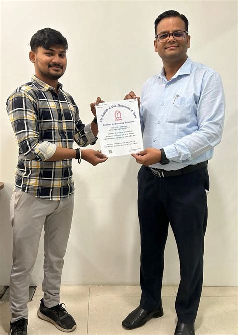 Aaditya Prakash Gupta On Linkedin Many Thankful To Respect Icmai Cat Hod Cma Cs Mr Rk Jain Sir