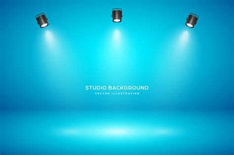 스포트라이트 효과와 빈 파란색 스튜디오 추상적 인 배경 제품 쇼케이스 배경 스포트라이트에 대한 스톡 벡터 아트 및 기타 이미지 스포트라이트 빛 가정의 방 Istock