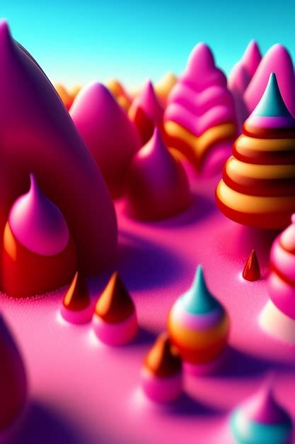 Premium Ai Image Candy Landscape