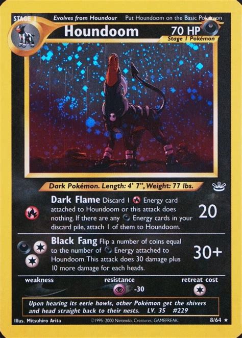 Houndoom [double Holo Error] 8 Prices Pokemon Neo Revelation