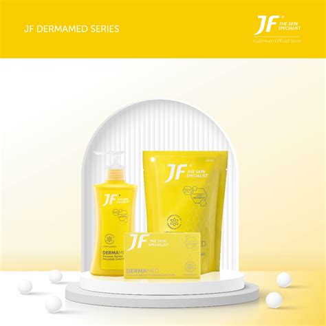 Jual Jf Dermamed Cleanser Bar 90gr Cleanser Liquid Bottle 200ml Cleanser Liquid Pouch 200ml