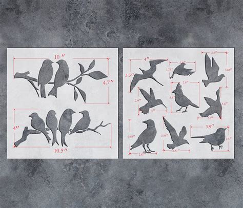 Bird On A Branch Stencil