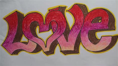How To Draw A Graffiti Love Heart At Brooke Fitzroy Blog
