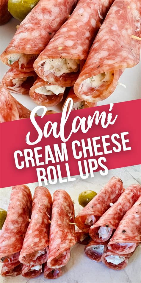 Salami Cream Cheese Roll Ups Are Great Snack To On Throughout The Week Or To Add To A Charc