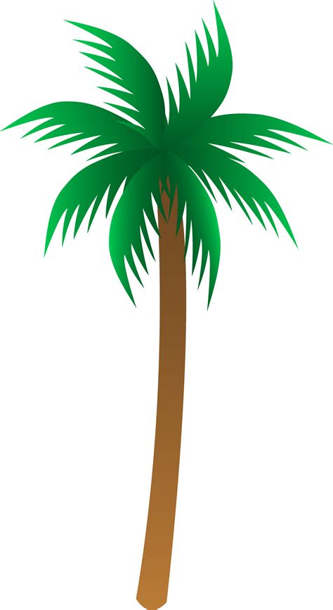 Simple Palm Tree Vector Free Clip Art