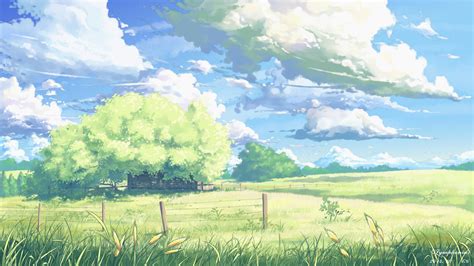 Anime Landscape Wallpaper Grass