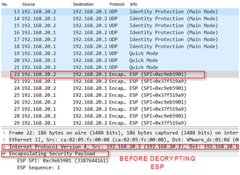 How To Decrypt Ipsec Packets Isakmp And Esp Wireshark Golinuxcloud