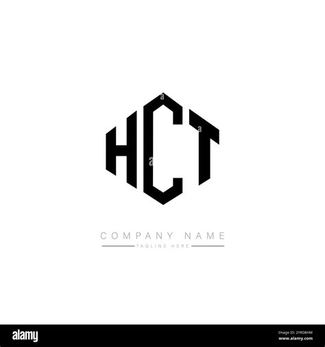 Hct Letter Logo Design With Polygon Shape Hct Polygon And Cube Shape