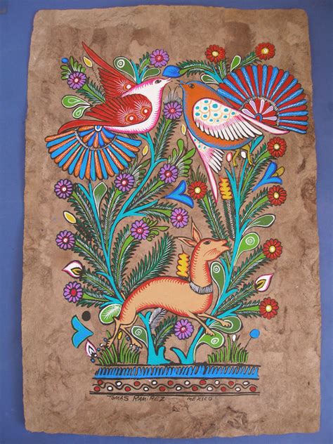 Mbg Middle Art Monday Motivations Amate Bark Paintings From Mexico