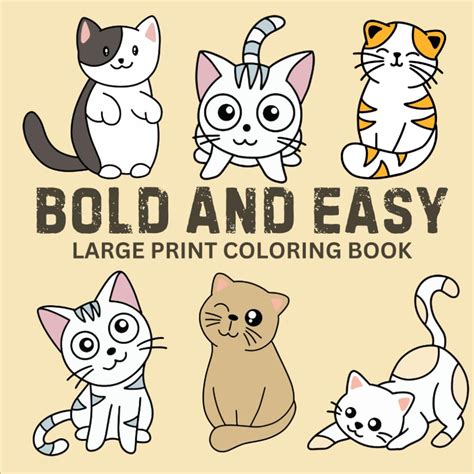 Bold And Easy Large Print Coloring Book Bold And Easy Designs For Adults