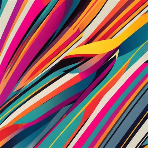 Premium Photo Colorful Lines Create A Vibrant Abstract Background