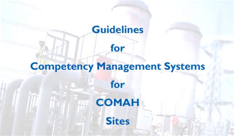 Guidelines For Competency Management Systems For Comah Sites Cogent
