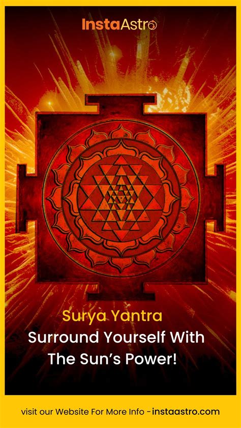 Surya Yantra Surround Yourself With The Suns Power Instaastro