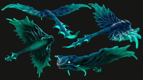 Aqua Draco 3d Model By Dragons Soul