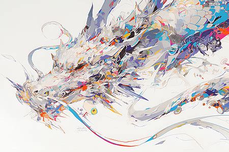 色彩斑斓的龙插画图片下载 正版图片601141392 摄图网