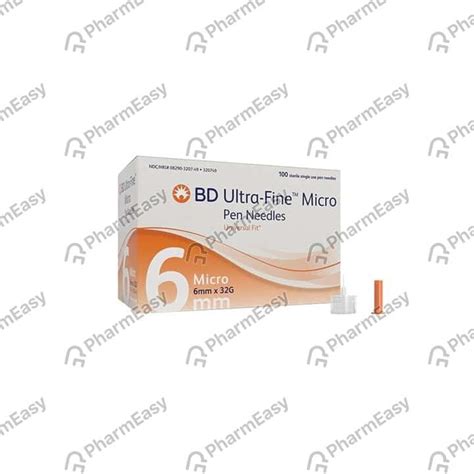 Buy Bd Ultra Fine Insulin 32 G X 6 Mm Pen Needle 1 Nos Online And Get