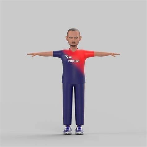 Prithvi Shaw 3d Model Cgtrader