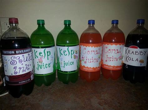 Spongebob Party Drinks