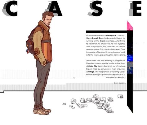 William Gibsons Neuromancer Concept Art On Behance William Gibson