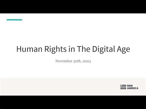 Human Rights In The Digital Age Gordon Laforge