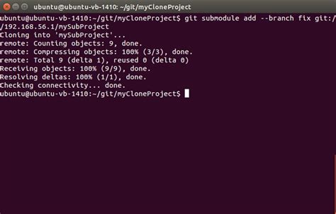 Ubuntu Git その270 チェックアウトするブランチを指定して、サブモジュールを追加する（git Submodule） Kledgeb