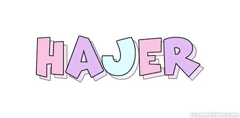 Hajer Logotipo Ferramenta De Design De Nome Grátis A Partir De Texto