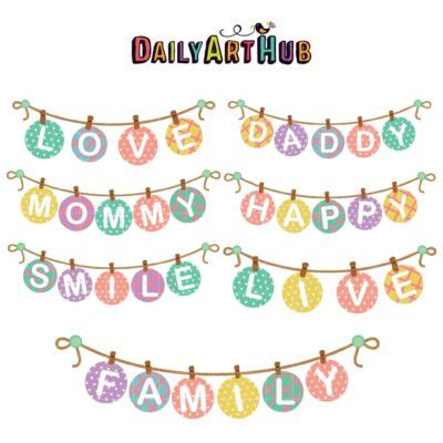 Hanging Words Clip Art Set Daily Art Hub Graphics Alphabets And Svg
