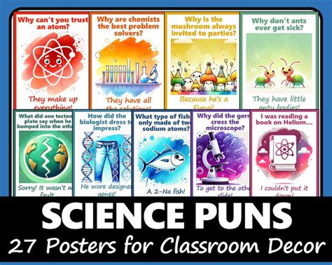 Funny Science Pun Posters Chemistry Biology Physics Pdf Download