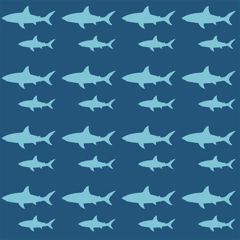 Premium Vector Shark Pattern