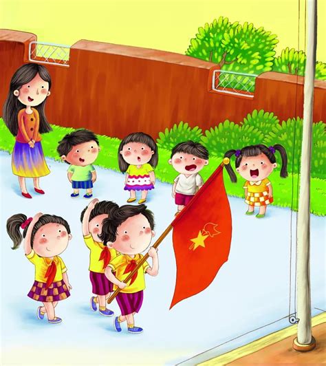 少先队中队旗卡通少先队队旗卡通大山谷图库