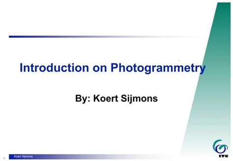 Introduction On Photogrammetry Pdf