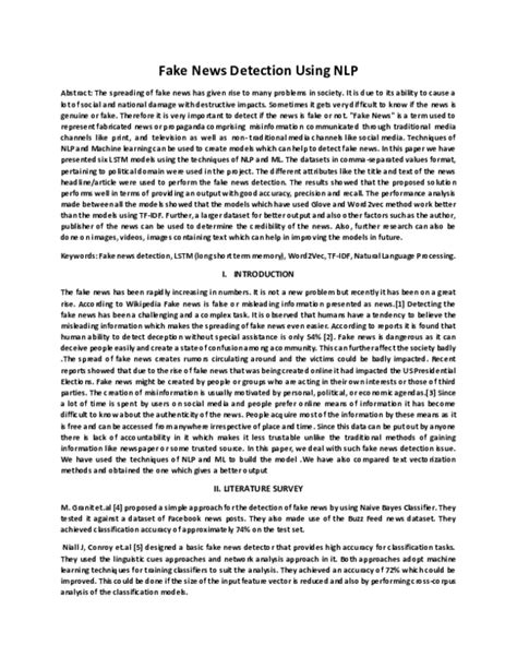 Pdf Fake News Detection Using Nlp