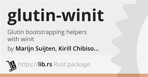 glutin winit — rust gfx library lib rs