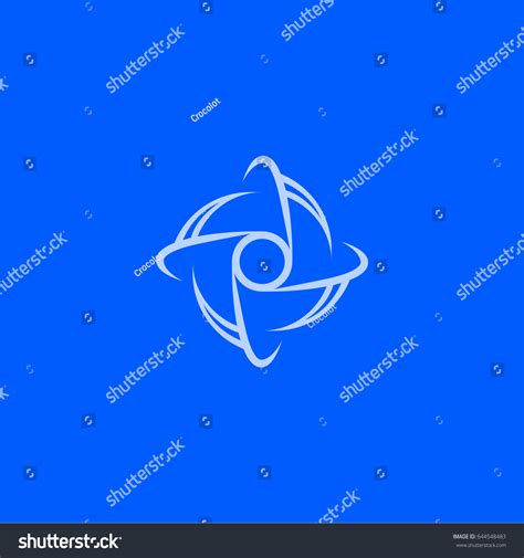 Atom Vector Logo Scientific Research Experiments Stock Vector Royalty