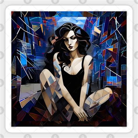 Provocative Sitting Pose 1 Tileartwork Provocative Sticker Teepublic