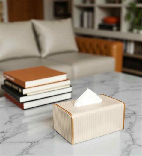 Buy Premium Faux Leather Tissue Holder Box At 10 Off By Aarvi Decor