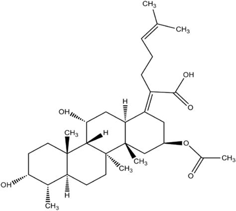 Chemical Structure Of Fusidic Acid Download Scientific Diagram