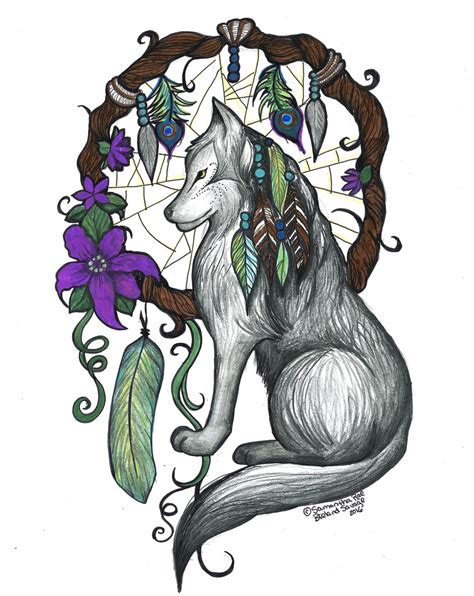 Wolf Dreamcatcher Etsy