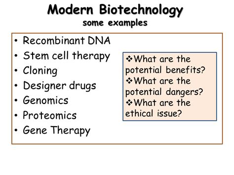 Biotechnology Examples