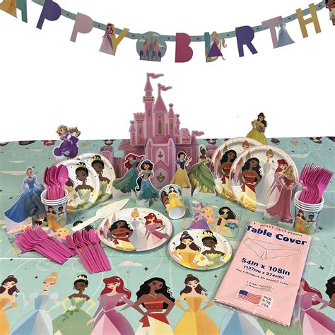 Disney Princess Birthday Party Deluxe Kit For 8 Or 16 Guests Party Direct