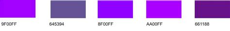 Violet Color Its Shades With Html And Rgb Codes Drawing Blog